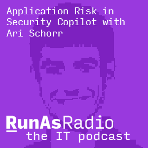 Application Risk in Security Copilot with Ari Schorr - RunAsRadio
